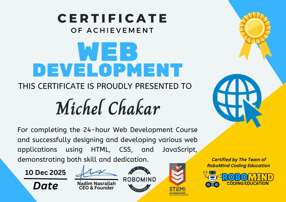 RoboMind Coding Education | Online Coding Classes for Kids & Teens in Lebanon